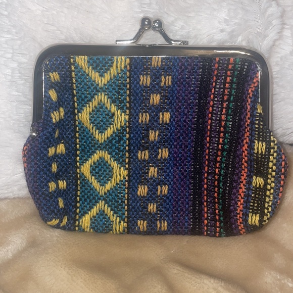 Bags | 21 Aztec Mixed Pattern Snap Closure Coin Pursewalletbrand New ...